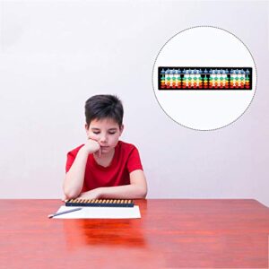 Cabilock Abacuses Education Abacus Learning Abacus Toys 17 Digits Rods with Colorful Beads Plastic Abacus Arithmetic Kids Calculating Tool Plastic Educational Counting Toy 10. 38X2. 55X0. 59inch