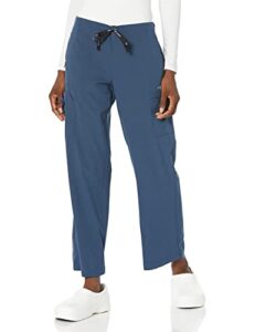 carhartt women's boot cut cargo pant, navy heather, extra large