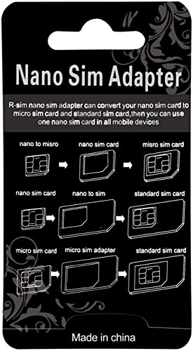 VIVP 2 Pcs SIM Card Adapter Kit - 4 in 1 Nano Micro Standard Converter Kit with Steel Tray Eject Pin 1