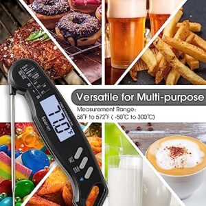 Searon Meat Thermometer,Digital Food Thermometer with Instant Read Out,Backlight and Waterproof,Kitchen Thermometer for BBQ Grilling, Smoker, Baking Turkey