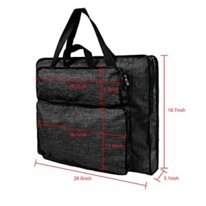 Students Water-Resistant Artist Portfolio Tote Bag for Art Supplies Storage 8K Drawing Board Carry Shoulder Bag Sketch Pad Art Board Bag Art Supplies Storage Tote Bag Durable Art Portfolio Case