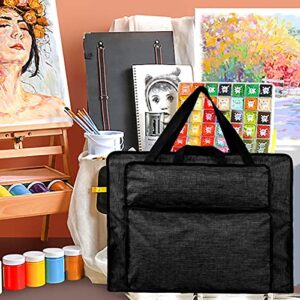 Students Water-Resistant Artist Portfolio Tote Bag for Art Supplies Storage 8K Drawing Board Carry Shoulder Bag Sketch Pad Art Board Bag Art Supplies Storage Tote Bag Durable Art Portfolio Case