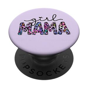 proud girl mama leopard print decor for women leopard mom popsockets swappable popgrip