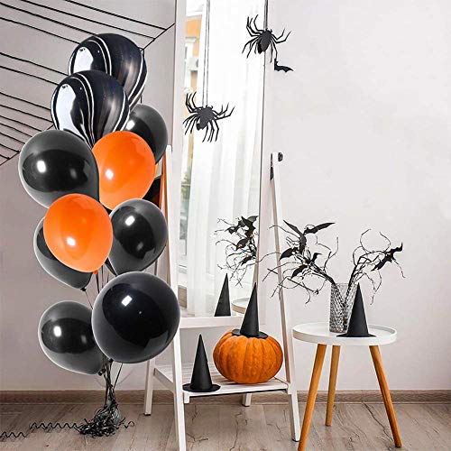 Abbaoww 100 Pcs Black Balloons 10 Inch Strong Latex Balloons for Party Decoration, Birthday, Wedding, Anniversary, Christmas and Arch Supplies