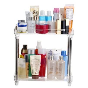 Andoer Two Tiered Organizer, 2 Tier Bathroom Organizer Countertop, Tier Organizer for Bathroom Vanity Countertop