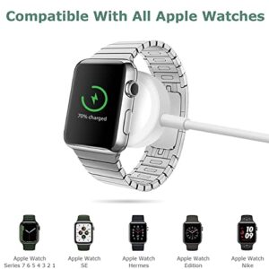 Apple Watch Charger [Apple MFi Certified] Apple Watch Magnetic Charging Cable (1m) Fast Magnetic Wireless Charging Cable Cord Portable Charging Cord Compatible with Apple Watch Series 7 6 SE 5 4 3 2 1