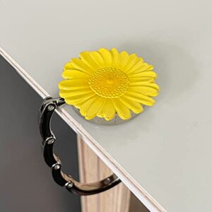 Wrapables Scenic Purse Hook Hanger, Foldable Handbag Table Hanger, Sunflower