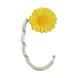 Wrapables Scenic Purse Hook Hanger, Foldable Handbag Table Hanger, Sunflower