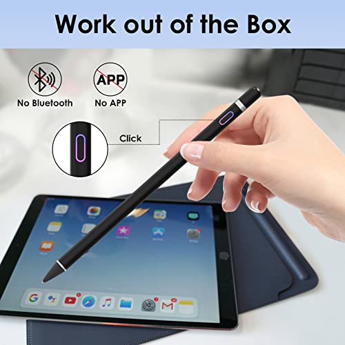 Stylus Pen for iPad, Pencil Styluses for iPad 9/8/7/6/5/4/3/2 Generation Air 4/3/2/1 Mini 6/5/4/3/2/1 iPad Pro 12.9/11/10.5/9.7 Alternative Drawing Smart Stylist for Touch Screens Digital Tablet Pens