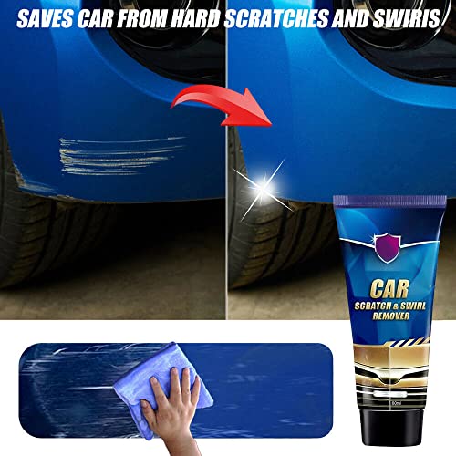 Auto Car Paint Scratch Repair Remover Agent,Car Paint Restorer,Repair Scratches, Water Spots,Wax Coating Maintenance Accessories,Car Scratch & Swirl Remover (2pcs)