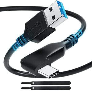 toennesen link cable 16ft compatible with oculus quest 2/pro/pico4/steam, high speed data transfer and fast charging usb 3.0 type a to c cable for vr headsets accessories