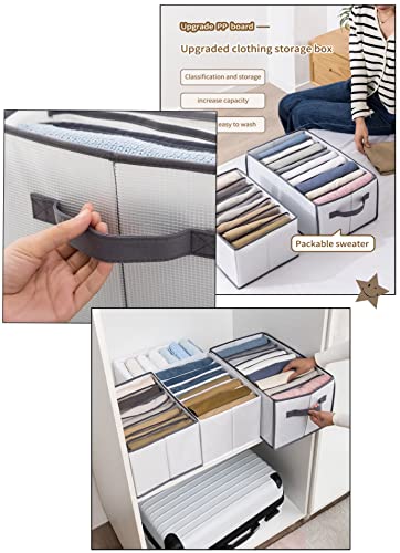 3 Pack- Sock Drawer Organizer Divider Fabric Foldable Drawer Organizers For clothing, sock and underwear organizer With Different Small Cells.