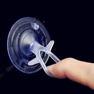 Jorzer Clear Suction Cups Plastic Sucker with Loops PVC Suction Hook for Wedding Car Balloon Decor 10PCS 3.5cm Suction Cups