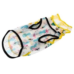 tehaux hawaiian shirts 3pcs summer pet t- shirts dog shirts pet cooling waistcoats breathable vest costume pet clothes dog supplies (size s) summer dress