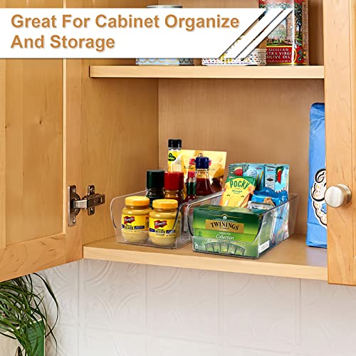 GESTONE 2 Pack Pantry Snack Organizer, Pantry Organization and Storage, Pantry Organizer Bins for Snacks, Pouches, Packets, Stackable Snack Organizers for Fridge, Kitchen, Cabinets, Table, Bedroom