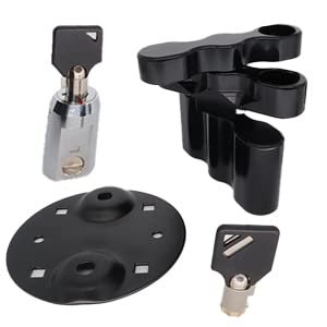 RX-LOX-PM Pack Mount Fits for RotopaX Fuel Pack Locking Mount Extension with Backing Plate Base and 2 Keys