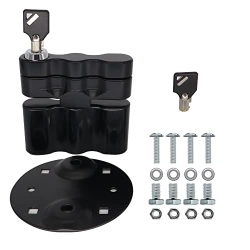 RX-LOX-PM Pack Mount Fits for RotopaX Fuel Pack Locking Mount Extension with Backing Plate Base and 2 Keys