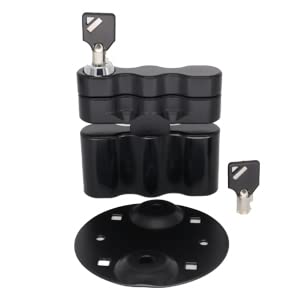 RX-LOX-PM Pack Mount Fits for RotopaX Fuel Pack Locking Mount Extension with Backing Plate Base and 2 Keys