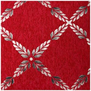 Violet Linen Pacifica Diamonds Pattern Polyester Chenille Decorative Throw Pillows, 18" X 18", Burgundy