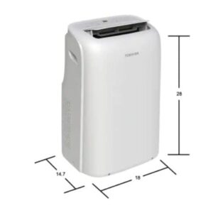 Toshiba RAC-PD1013CWRU 300 Sq.ft. Smart 3-1 Portable Air Conditioner (Renewed)