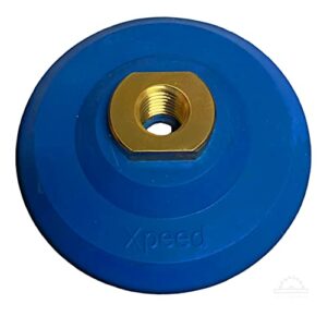 4 rubber backer pad hook and loop backing pad for angle grinder polishing pads blue