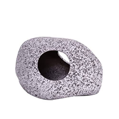 XXYXXY Aquarium Cave Decoration, Rock Cave Fish Tank Decoration for Breeding Shelter for Baby Betta Fish Cichlid Shrimp Play Hidden Rest Hut Handmade (8CM-1PCS)