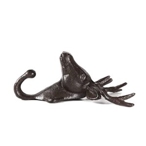 BRASSTAR Cast Iron Deer Head Single Wall Coat Hook Hanging for Coats, Bags, Hats, Towels, Keys, Rustic Retro Home Decorative Gift TQGJPT267