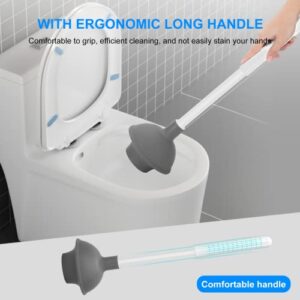 SetSail Toilet Brush and Plunger Set for Bathroom Cleaning 2 Pack Heavy Duty Toilet Bowl Brush and Plunger Deeply Cleaning Toilet Brush Hidden