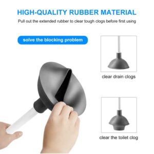 SetSail Toilet Brush and Plunger Set for Bathroom Cleaning 2 Pack Heavy Duty Toilet Bowl Brush and Plunger Deeply Cleaning Toilet Brush Hidden