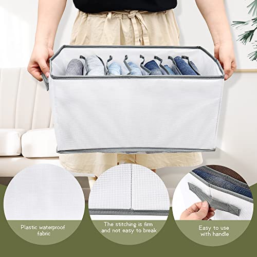 Clothes Drawer Organizers, Clothes Organizer for Folded Clothes, Nursery Dresser Drawer Organizers, Wardrobe Clothes Organizer,Pants Organizer, Bedroom Organization Storage (Small*2)