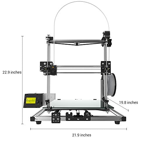 3IDEA Imagine Create Print Crazy3DPrint CZ-300 3D Printer - with Heated Print Bed, Aluminum DIY Kit, Large Build Area of 300x300x300mm