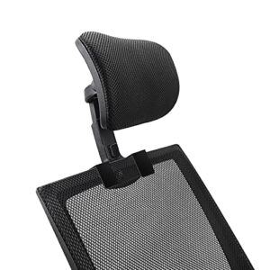 office chair headrest universal attachment, neck support cushion clip on, elastic sponge head pillow for ergonomic executive chair detachable, height & angle adjust upholstered, chair not included