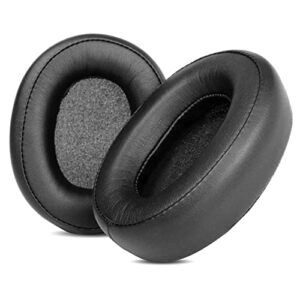 TaiZiChangQin SR50BT Ear Pads Ear Cushions Earpads Replacement Compatible with Audio-Technica ATH-SR50BT SR50 Wireless Over-Ear Headphone Protein Leather Black