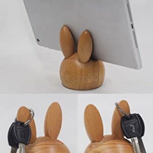 Glasses Holder, Cute Rabbit Statue Glasses Holder Sunglasses Display Stand, Home Desk Decoration Gift 3.35*4.33 Inch