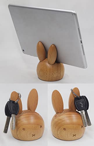 Glasses Holder, Cute Rabbit Statue Glasses Holder Sunglasses Display Stand, Home Desk Decoration Gift 3.35*4.33 Inch