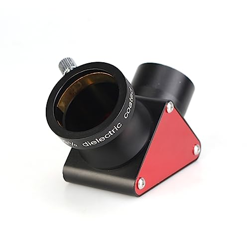 SKYOPTIKST 1.25" Zenith Diagonal Dielectric Mirror for Refractor Astronomical Telescope 99% Reflection Accessories 90 Degree