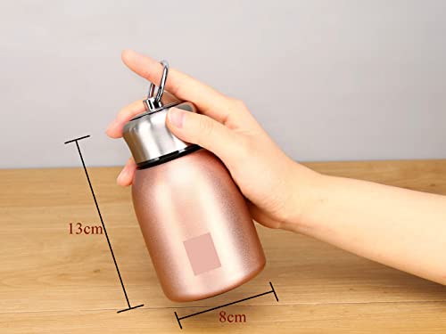 Stainless Steel Water Bottle, Mini Vacuum Insulated Water Bottle Leakproof Vacuum Flask for Women Kids Sport Tumbler Cup Hot and Cold Coffee Travel Mug 10 OZ