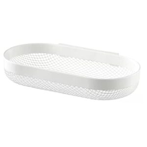 drÖnjÖns wall storage organizer basket white steel 7 ¾x4 ¼x1 ¼