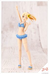 kotobukiya sousai shojo teien: madoka yuki (swim style) dreaming style sunny sky model kit, multicolor