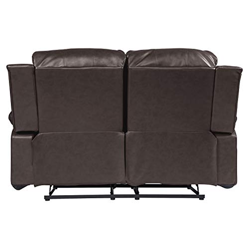 Lexicon Humphreys Wall-Hugger Manual Double Reclining Loveseat, Brown