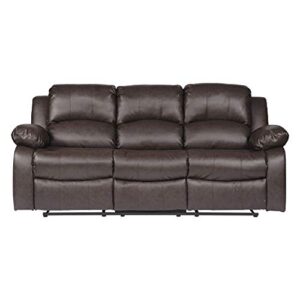 Lexicon Humphreys Wall-Hugger Manual Double Reclining Sofa, Brown