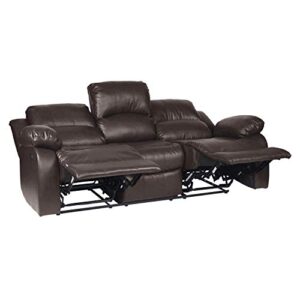 Lexicon Humphreys Wall-Hugger Manual Double Reclining Sofa, Brown