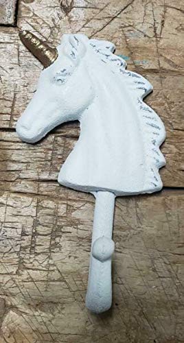 N?A for 3 Cast Iron Unicorn Towel Hanger Coat Hat Hooks Key Rack Hook Mythological Veryn Supplier for Home Décor