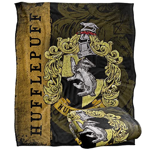 Harry Potter Blanket, 50"x60" Harry Potter House Crest Hufflepuff Silky Touch Super Soft Throw Blanket