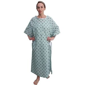 3 Pack - Hospital Gown IV Snap Sleeves - One Size Fits All (Small - 2XL) - Tie Back - Imperial Print