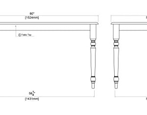 Boraam Farmhouse Table [WHT/NAT], Dining, White/Natural