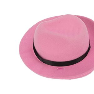 Pet Cowboy Hat, Cowboy Dog Hat Comfortable Polyester for Festival for Cats Pink