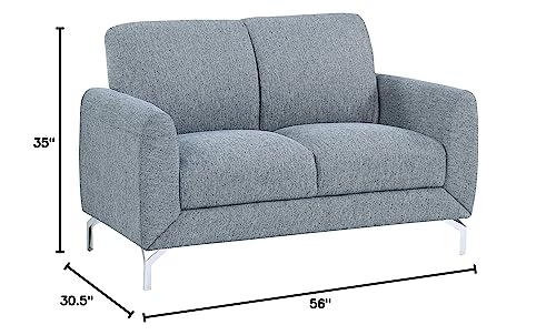 Lexicon Ives Living Room Loveseat, Blue