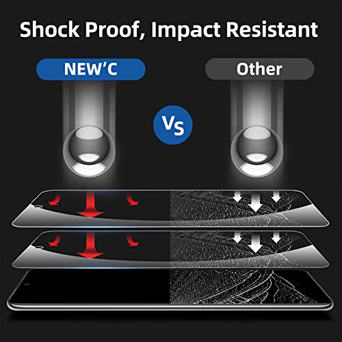 NEW'C [3 Pack] Designed for Samsung Galaxy A53 5G Screen Protector Tempered Glass, Case Friendly Ultra Resistant