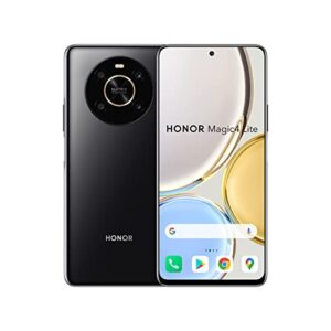 honor magic4 lite 4g dual-sim 128gb rom + 6gb ram (gsm only | no cdma) factory unlocked 4g smartphone (midnight black) - international version